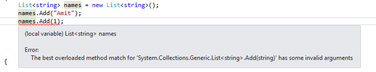 Using Generic List In C 